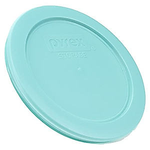 Pyrex (2) 7200 Glass Bowls & (2) Pyrex 7200-PC Jade Dust Lids
