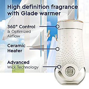 Glade PlugIns Refills Air Freshener, Scented and Essential Oils for Home and Bathroom, Clean Linen, 3.35 Fl Oz, 5 Count