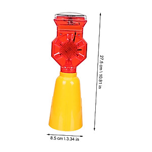 2pcs Signal Light Emergency Beacon Light Solar Strobe Light Emergency Strobe Light Solar Warning Strobe Traffic Flashing Light Warning Light Solar Beacon Solar Flashing Light