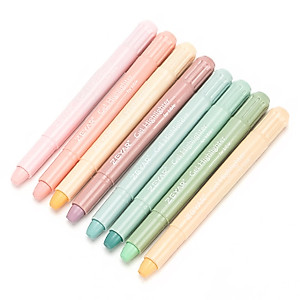 ZEYAR Twistable Crayons, Non Toxic Washable Silky Crayons, 8 Assorted Colors, Safe to use, Cute Art School Supplies & Gifts(Spring)