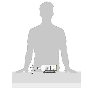 Hampton Nautical United States Coast Guard USCG Eagle Model Ship in A Glass Bottle, 9" , White,96 months to 600 months