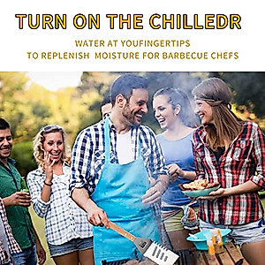 Qinshaine 4-in-1 BBQ Spatula, Multifunction Grill Spatula with Wooden Handle, perfect for BBQ grills and kebabs for camping picnics.