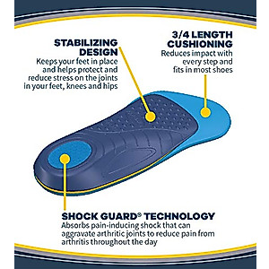 Dr. Scholl's Arthritis Pain Relief Orthotics // Clinically Proven Immediate Relief of Osteoarthritis Pain in Feet, Knees and HIPS, Blue