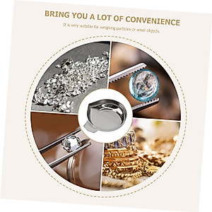 Weigh Boats 2pcs Stainless Steel Weighing Pan Laboratory Weighing Plate Weigh Gram Stainless Steel Metal Trays Plastic Jewels Aluminum Tray Household Scale Tray Weighting Gadget