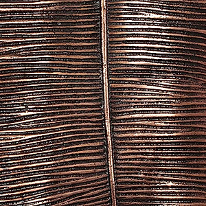 Christopher Knight Home Lyerly Large Leaf Wall Decor, Raw Copper