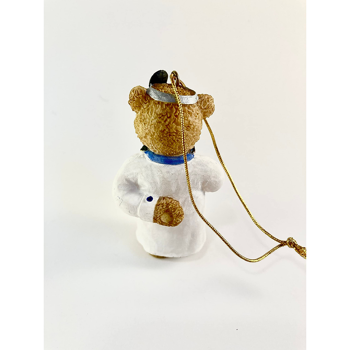 Doctor Bear Hanging Ornament with Stethoscope and White lab Coat