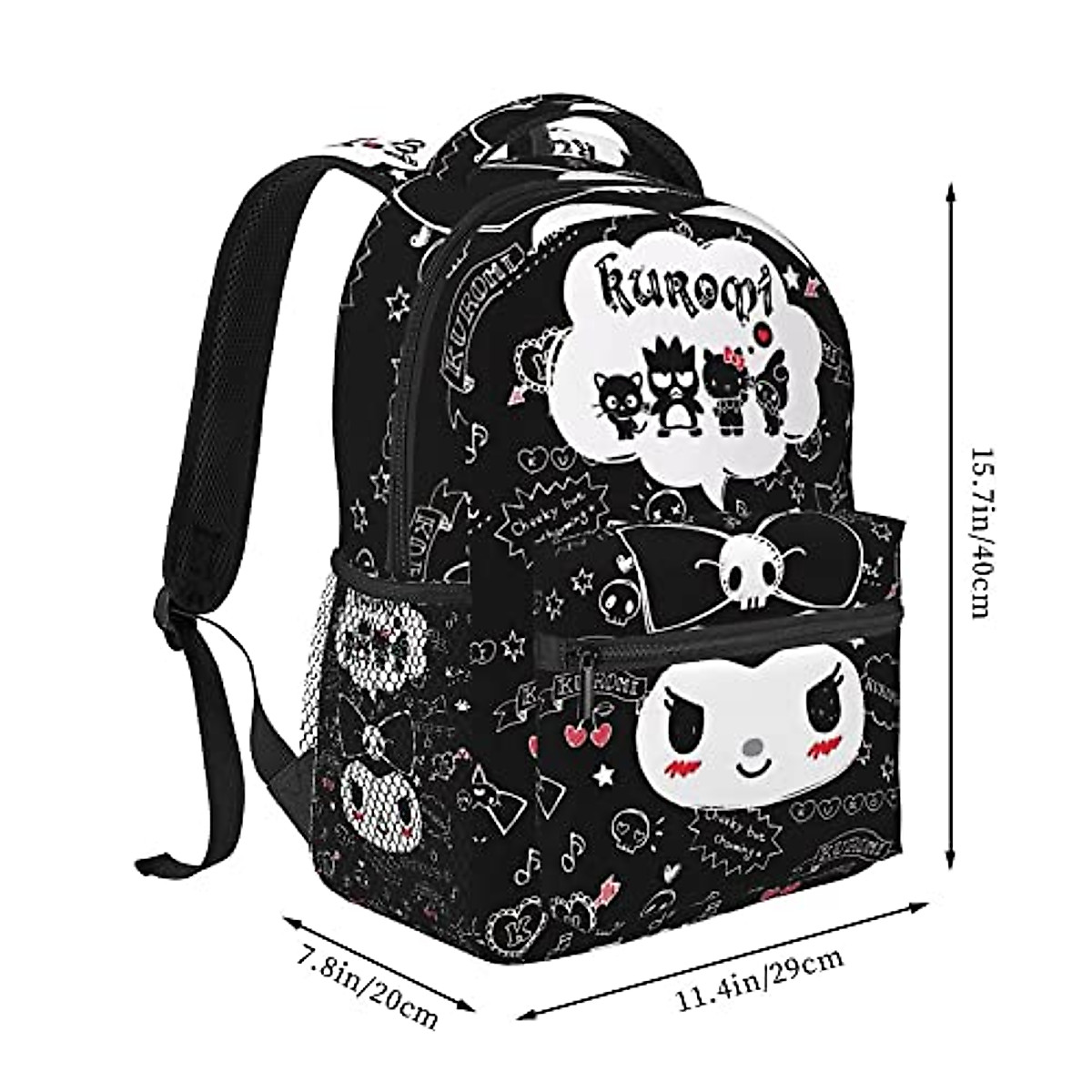 Anime Backpack Girls Kawaii Bookbag Cute Travel Backpacks College Bookbag Lightweight Soft Daypack