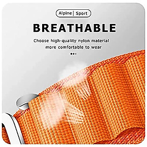 Nylon Watch Band Compatible with Samsung Galaxy Watch 6 5 4 Bands 40mm 44mm/Watch 5 Pro Band 45mm/Watch 4 6 Classic Bands 42mm 43mm 46mm 47mm, Alpine Loop Woven Sport Strap for Men Women - Black