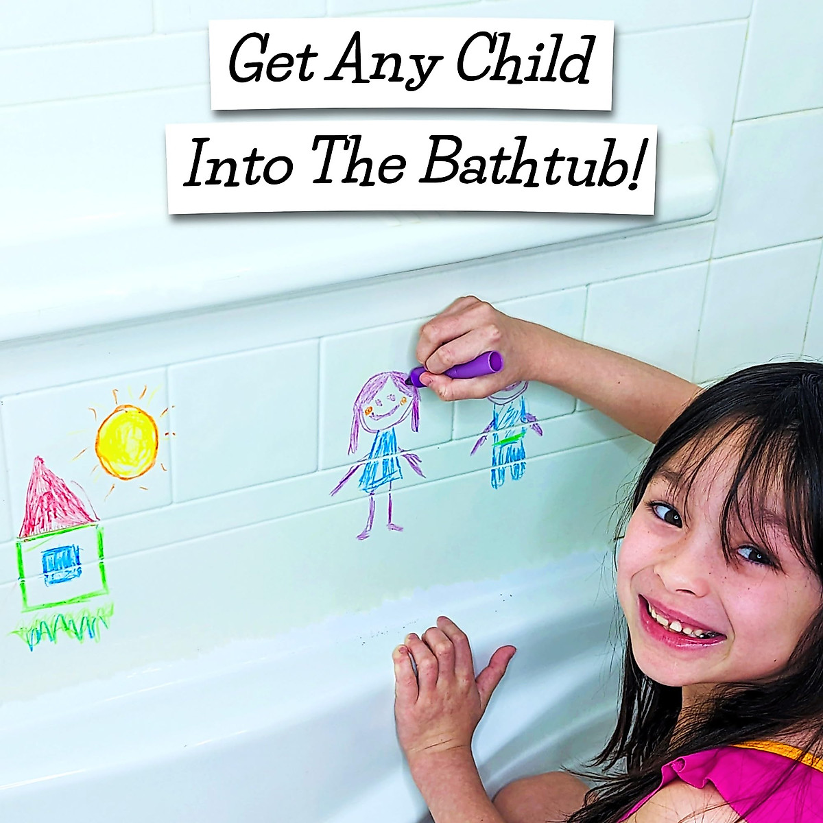 Billikins™ 12 Bath Crayons For Toddlers┃12 Color Crayons For Kids┃ Bath Tub Crayons┃Bath Crayons Non Toxic┃Bath Toys┃Crayones De Baño┃ Safe & Easy To Clean