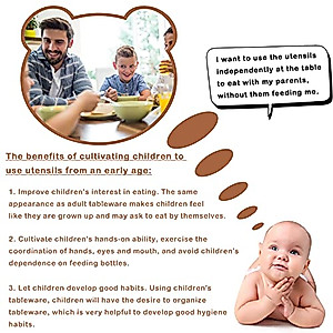 12-Piece Toddler Kids Silverware Set, HaWare Stainless Steel Hammered Flatware Cutlery, Children Tableware Includes 4 Spoons 4 Forks 4 Butter Knives, Ideal for Preschooler, Dishwasher Safe