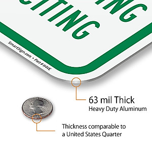 SmartSign 18 x 12 inch “Private Drive - Residents Only, No Trespassing, No Soliciting” Metal Sign, 63 mil Aluminum, 3M Laminated Engineer Grade Reflective Material, Green and White, Made in USA