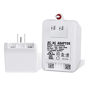 24V 830mA Thermostat and Doorbell Transformer, Wall Transformer with PTC Fuse Compatible with Nest, for Honeywell, Ecobee and Sensi Thermostat, Nest Hello and All of Doorbells