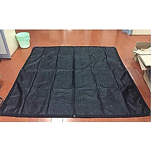 DODXIAOBEUL Sunblock Shade Cloth, Plant Covers,40% Black Sun Mesh,Garden Netting UV Resistant Net with 8 Aluminum Grommets Easier to Hang,for Greenhouse Flowers Plants Patio Lawn Mesh (6.5FT x 6.5FT)