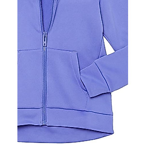 Under Armour Girls Armour Fleece Full Zip Hoodie , (184) Brilliant Violet / / White , Youth Large