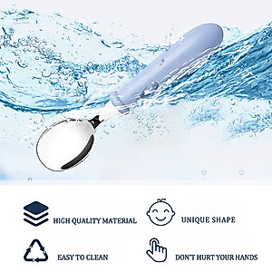 8 Pieces Toddler Utensils, Stainless Steel Toddler Spoons and Forks Kids Silverware Toddler Silverware Set for Safe Dining Baby Utensils (4 Set)