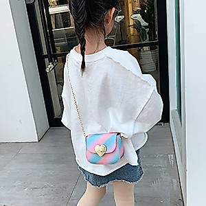 Light Bags for Men Colorful Trend Messenger Bag Baby Dime Bag Cute Love Button Shoulder Bag (Green, One Size)