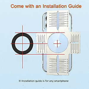 COJOC 5PCS for Magsafe Ring,Universal Magnetic Adapter Sticker Compatible with Wireless Charging Accessories for iPhone 14/13/12 Mini Pro Max,for Galaxy S23/S22/S21 Ultra and Phone Case,Black