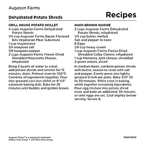 Augason Farms Dehydrated Potato Shreds 1 lb 7 oz (pack of 1)