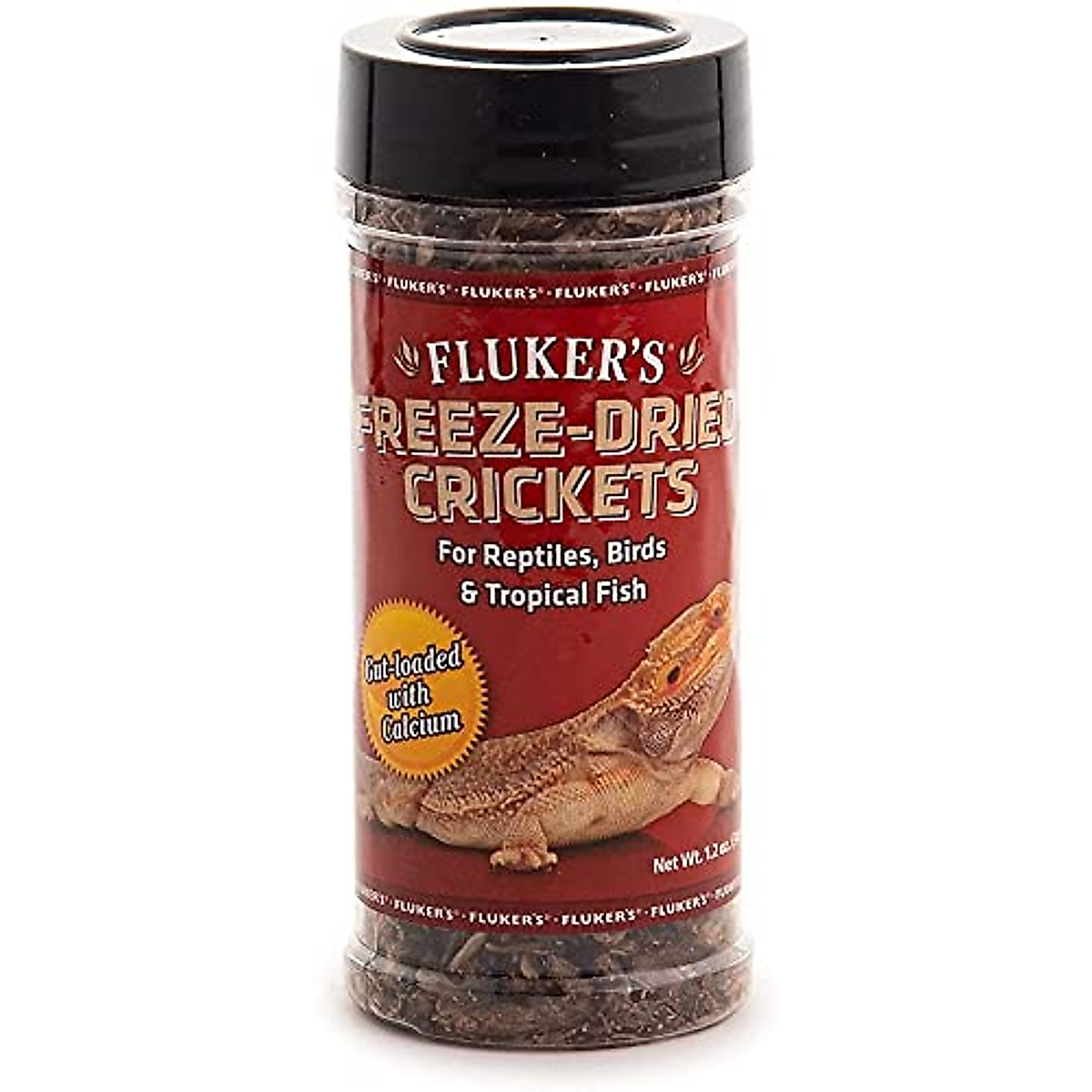 Fluker's Freeze Dried Crickets Reptile Food 1.2oz - Includes Attached DBDPet Pro-Tip Guide