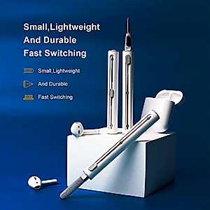 Bluetooth Earbuds Cleaning Pen 3 in 1 Cleaner Kit Earphone Brush, Multi-Function Portable Soft Cleaning Brush Pen Tools for Airpods Pro 1 2 3 Camera Lens Phone in-Ear Headphones Case
