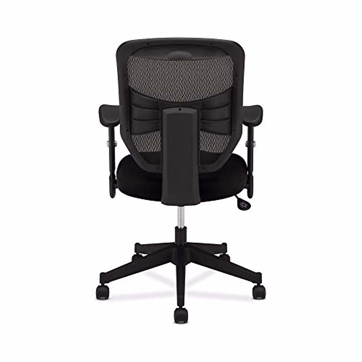 HON Prominent High Back Work Mesh Computer Chair for Office Desk, (HVL531), Swivel-Tilt, Black Fabric