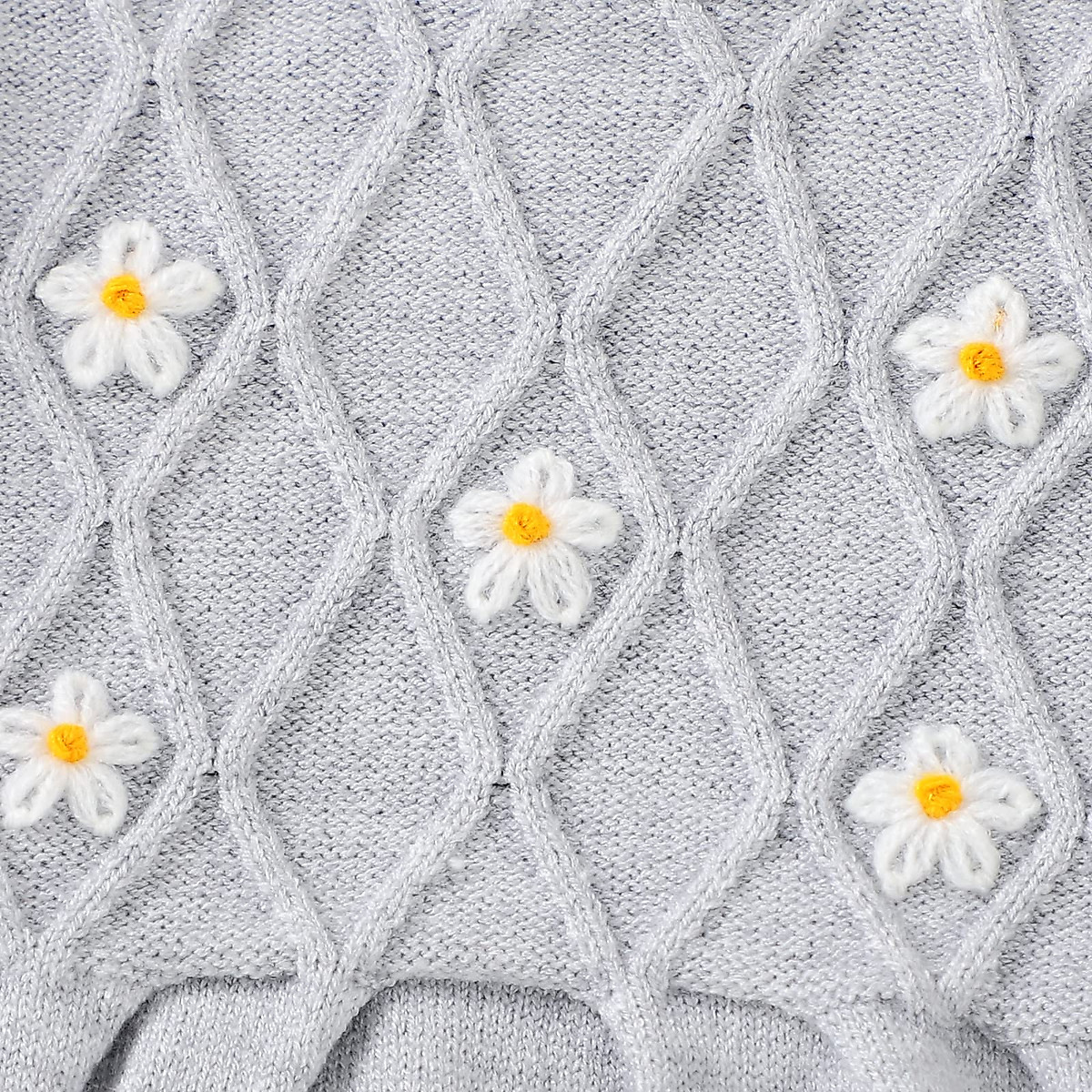 Baby Girl Dress Long Sleeve Sweater Solid Color Toddler Floral Newborn Winter Autumn Skirt