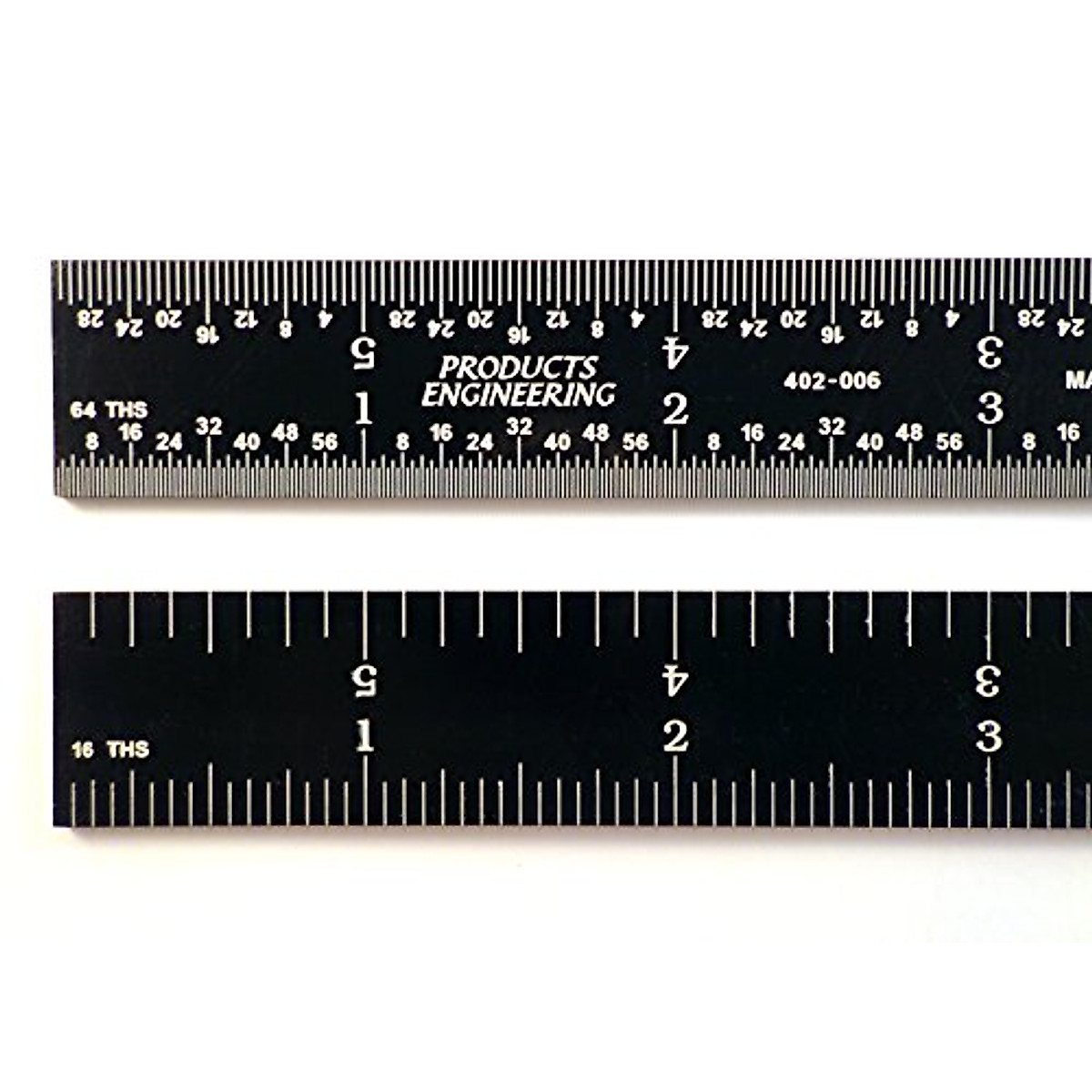 6" EZ Read Rigid Rule Made in USA! 4R Graduation