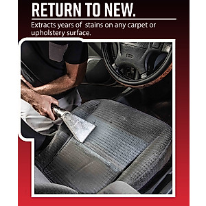 Adam's Polishes Non-Heated Carpet Extractor, Powerful Spot and Upholstery Cleaner, Clear Hand Tool, 15 Foot Hose, Easy Dirt and Spot Removal for Vehicles