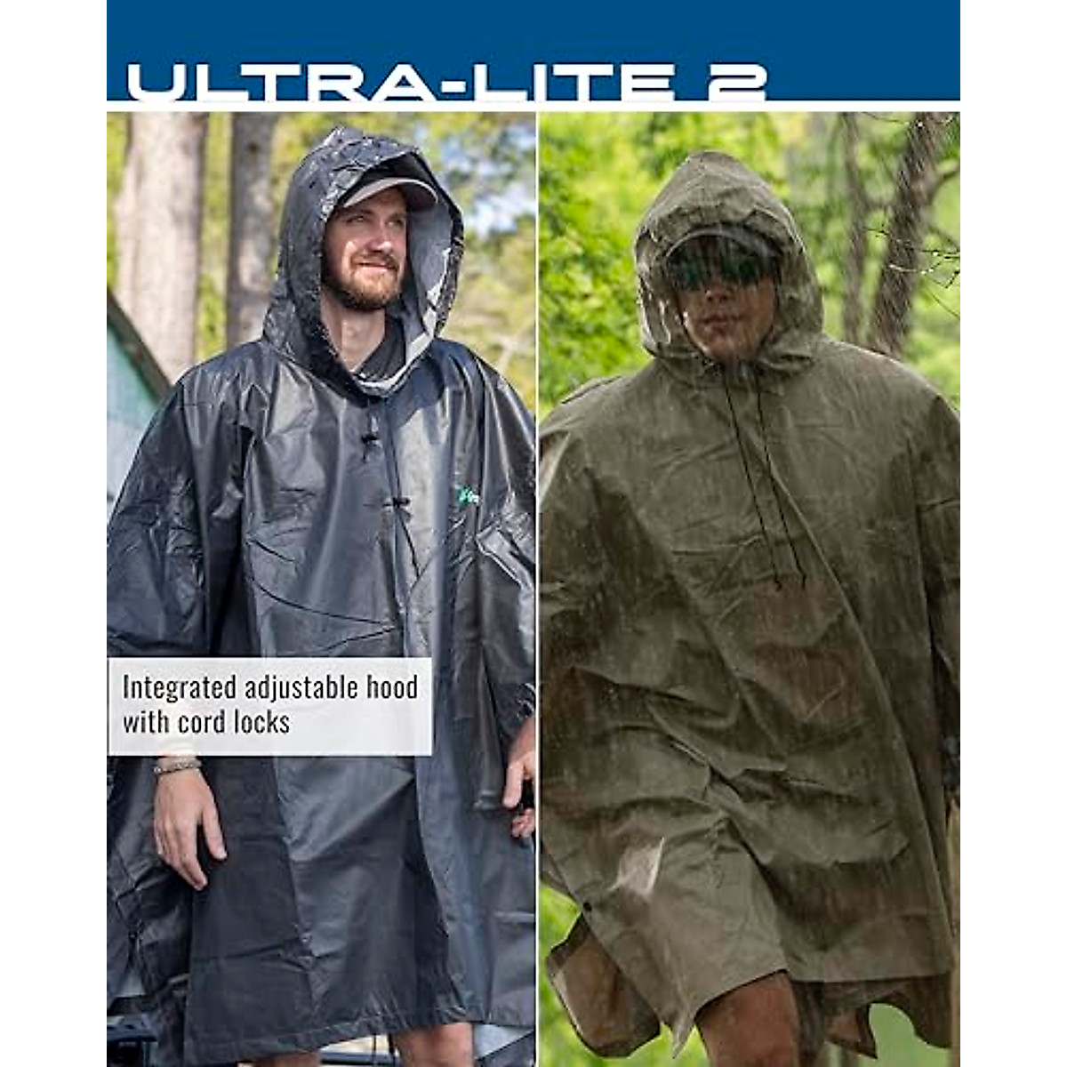 FROGG TOGGS Ultra-Lite2 Reusable Waterproof Breathable Poncho