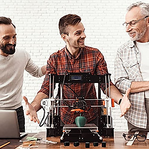 8 Pieces 3D Printer Heatbed Parts Silicone Leveling Solid Bed Mount 3D Printer Heatbed Part Stable Hotbed Heat-Resistant Buffer Compatible with CR-10 Ender 3 Bottom Connect (Black,0.63 Inch, 0.7 Inch)