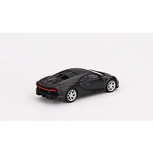 Bugatti Chiron Super Sport 300+ Matte Black 1/64 Diecast Model Car by True Scale Miniatures MGT00374