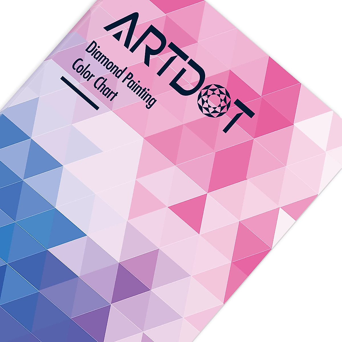 ARTDOT Color Card for Diamond Painting Kits, 5D Diamond Art Reference Tools with DMC Number Matching 445 Colors Diamond Painting Accessories