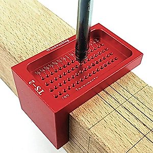 YWBL-WH TS-2 Woodworking Cross Calibration Ruler, British System T Type Scribing Marking Gauge Linear Measurement Tool