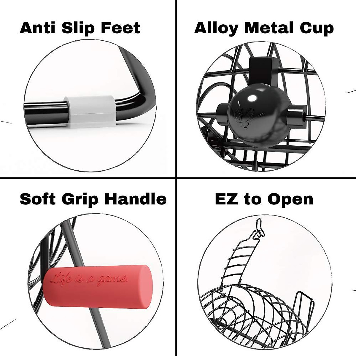 MR CHIPS Bingo Cage and Balls Set Plus 25 Jam Proof Shutter Slide Cards