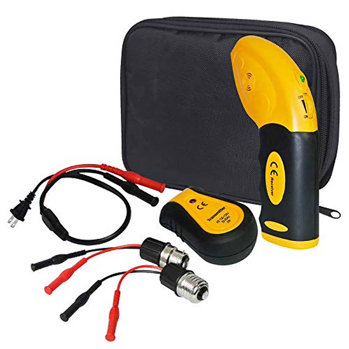 Portable Circuit Breaker Finder Tracer Circuit Tester Locate AC Circuits&Fuses Quickly LED Signal Receiver Transmitter Fuse Socket 100-120V Only