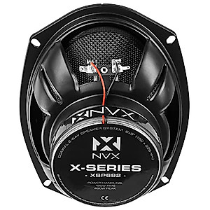 NVX XSP692 900W Peak (300W RMS) X-Series 6"x9" 2-Way Coaxial Speakers with Carbon Fiber Cones and 1" Silk Dome Tweeters (Pair)
