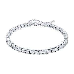 TOPGRILLZ 3-6mm Tennis Chain Anklet with Extension Bracelet for Women, 14K Gold Plated CZ Diamond Fashion Foot Jewelry Gifts (3mm White Gold,9)