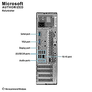 lenovo ThinkCentre Premium High Performance M91P Desktop Computer, Intel Core i5 Quad-Core Processor 3.1GHz, 8GB RAM, 1TB HDD, Windows 10 Home (Renewed)