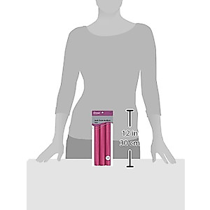 Annie Salon Style Soft Flexible Twist Hair Rollers Pack of 3 - 10" Long and 1 3/16" in Diameter Plum - Hair Curling and Styling Tools