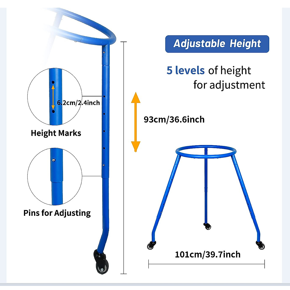 Skete Trainer, Height Adjustable Skate Aid,O stype Skate Trainer, Trainer Roller Skates, Skating Trainer, Roller Skate Trainers, Skate Trainers (Height Adjustable Blue)