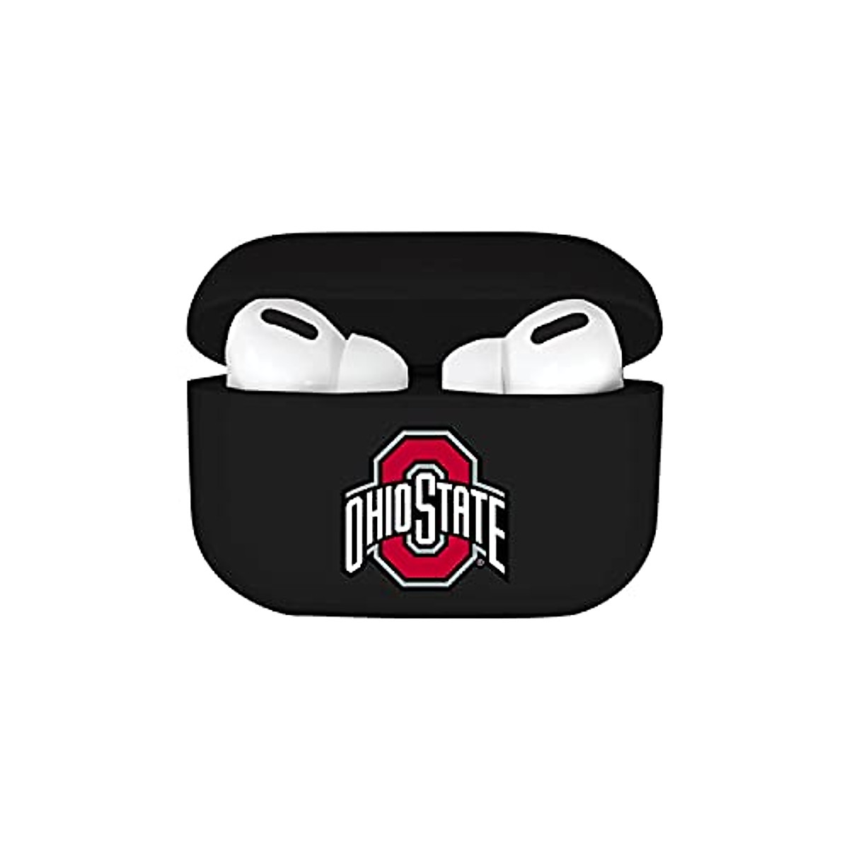 OTM Essentials Officially Licensed Ohio State University Buckeyes Earbuds Case - Black - Compatible with AirPods PRO