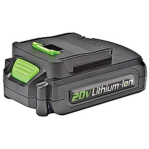 Genesis GLID20A 20 Volt Lithium-ion Battery-Powered Cordless Variable Speed Impact Driver with 1/4" Collet , Built-In LED Work Light, 20V Battery, Charger and Screwdriver Bit