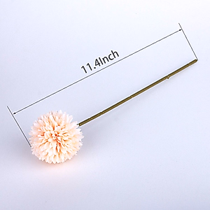 Grunyia Artificial Flowers, 10 Pcs Fake Silk Hydrangea Heads Bridal Wedding Bouquet Home Garden Party Table Centerpieces Decoration (Purple)