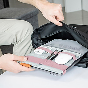 Beblau FOLD Portable Electronic Organizer – Attachable Device & Desktop Accessory | Office & Home Organizer | Fits 13"-15" Laptops & A4 Notebooks | Backpack Insert | Personal organizer