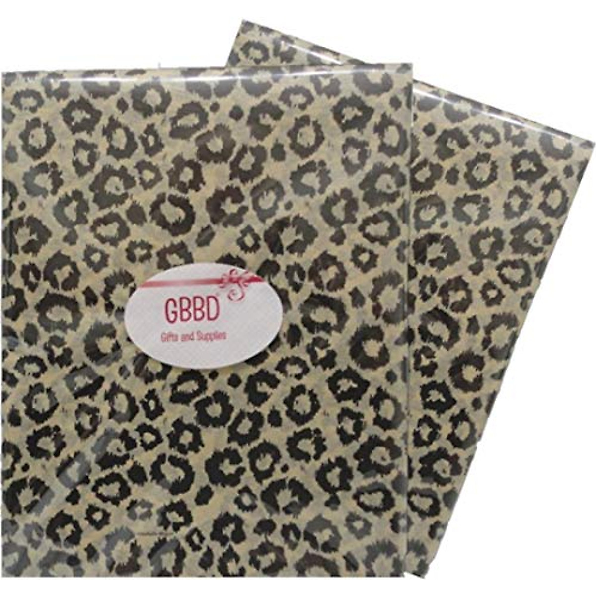 Animal Print Tissue Paper for Gift Bags - 24 Decorative Sheets 20 Inches X 30 Inches (Leopard Safari)