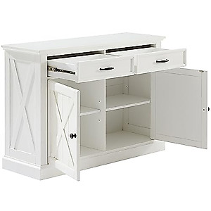 Crosley Furniture Clifton Sideboard, Distressed White