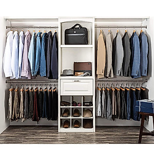 Zober Wooden Hangers 20 Pack - Non Slip Wood Clothes Hanger for Suits, Pants, Jackets w/ Bar & Cut Notches - Heavy Duty Clothing Hanger Set - Coat Hangers for Closet - Natural