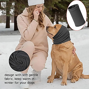 Dog Ear Cover, Pet Ear Covers for Bath, Neck and Ears Warmer for Dog Cats, The Grooming and Force Drying Tool for Anxiety Relief& Calming Dogs