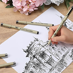 Mr. Pen- Black Fineliners, Fine Point Pens, 0.25mm, 4 Pack, Bible Pens No Bleed, Fine Tip Pens, Ultra Fine Point Pens, Black Fineliner Pens, Black Fine Point Pens, Black Art Pens, Fineliner Pen Black