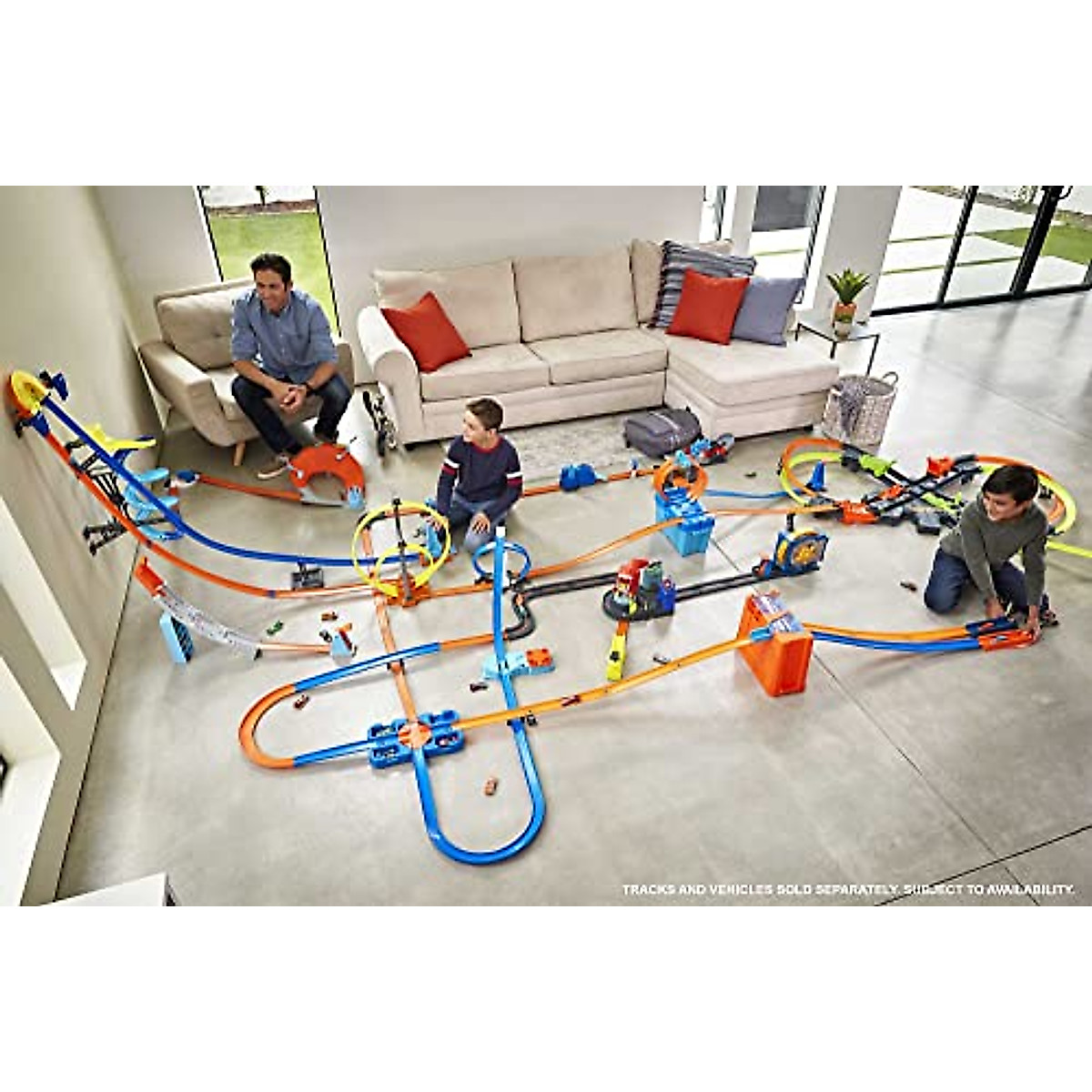 Hot Wheels Track Builder Track Set Vertical Launch Kit, 50-in Tall, 36 Component Parts & 1:64 Scale Toy Car [Amazon Exclusive]